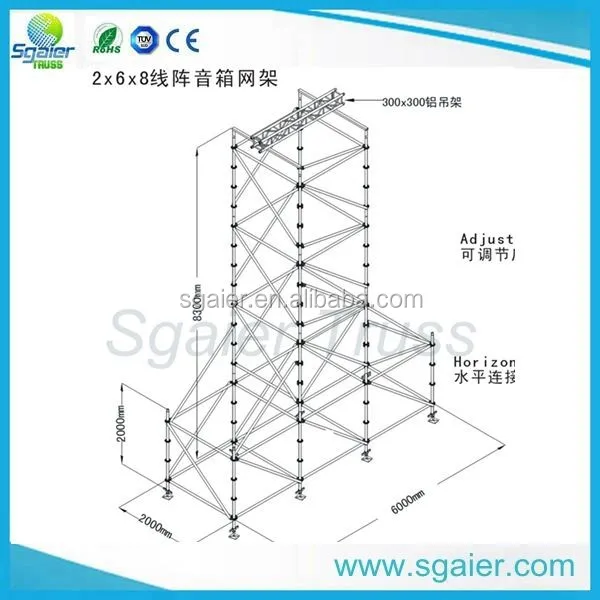 Sgaier Truss Safe Construction Frame Scaffolding System - Buy Frame ...