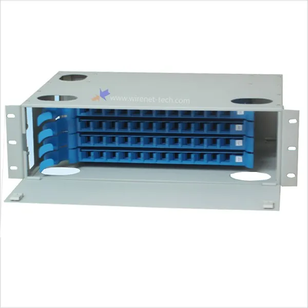 3u Rack Mount Odf 48 Port Optical Fiber Distribution Frame With Splice ...