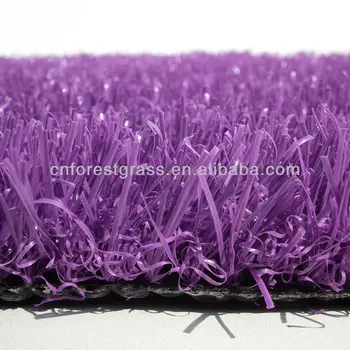Purple Artificial Grass For Shows Colorful Synthetic Turf For School ...