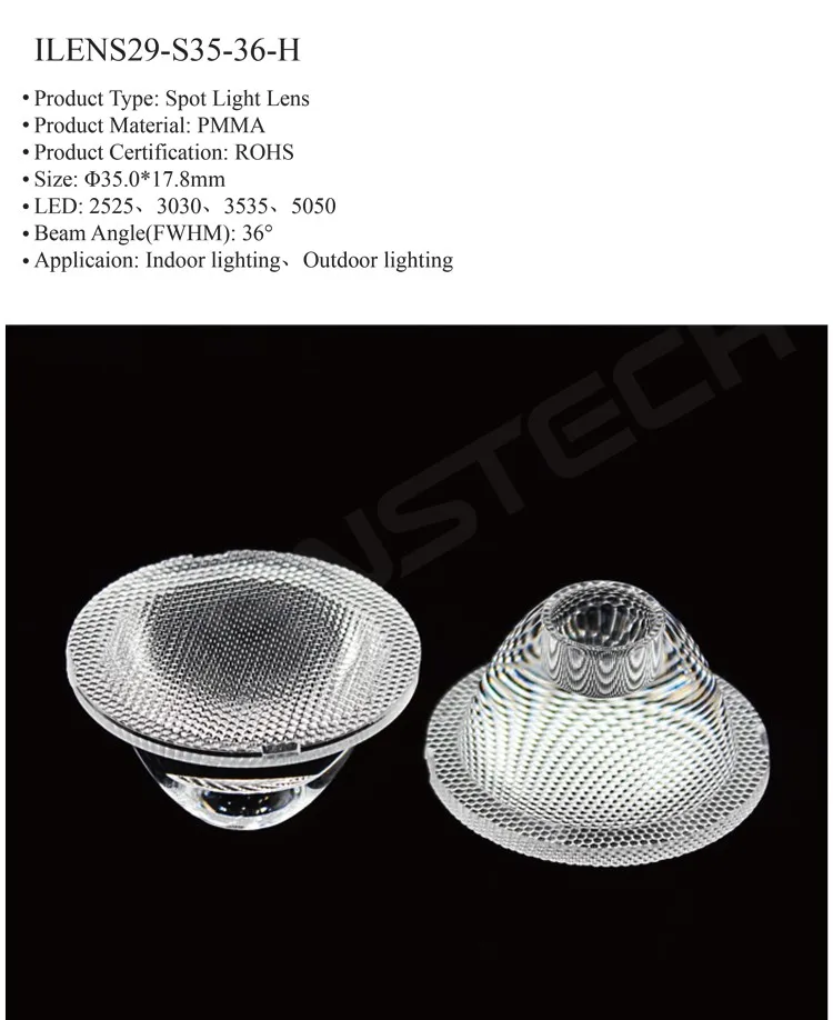 36 Degree Led Optical Lens 35mm for Rgb Led| Alibaba.com