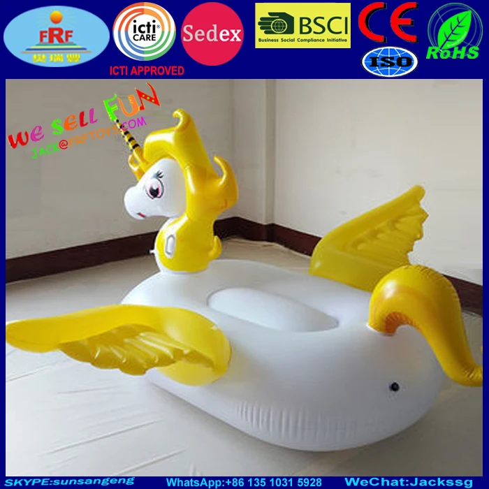 Summer Water Sports Fun Inflatable Pegasus Pool Float Raft Island - Buy ...