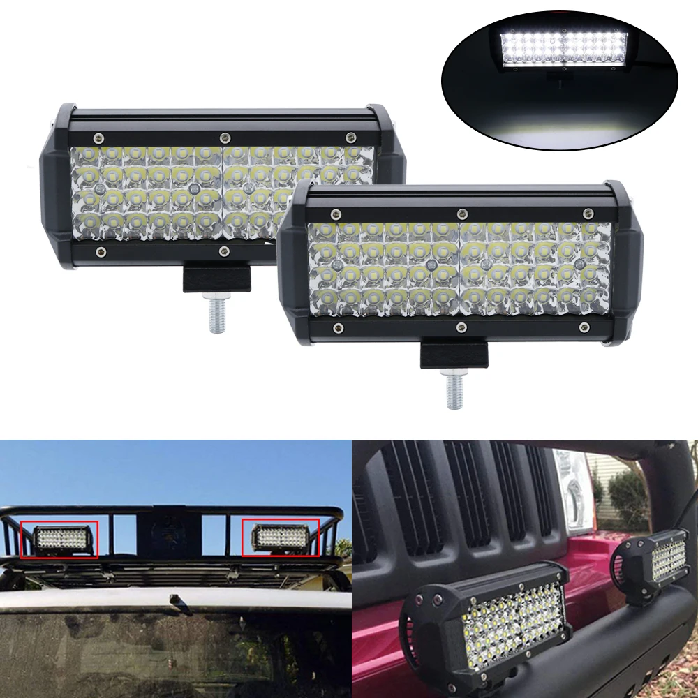 144w 7'' Truck 24 Volt Led Light Bar Led Work Light Wholesale - Buy Led ...