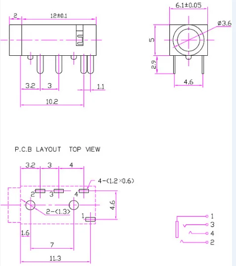 PJ-320 PJ320 4 핀 3.5mm 이어폰 오디오 스테레오 pcb 잭 소켓| Alibaba.com