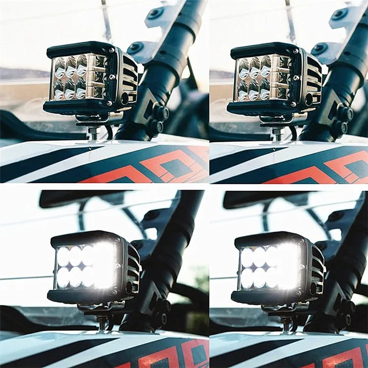 4'' 36w Side Shooter Off Road Led Cubes Work Light Pods Blue Red Amber ...