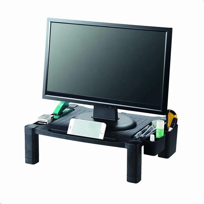Height Adjustable Plastic Office Monitor Stand - Ergonomic