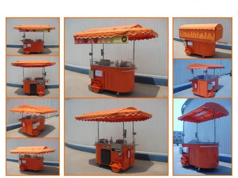 Stainless Steel Mobile Food Vending Cart With Wheel Bn-618 - Buy ...