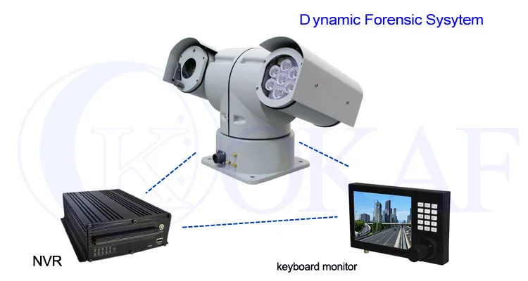 Network PTZ Monitor Joystick 8 Inch HD LCD Display RS485