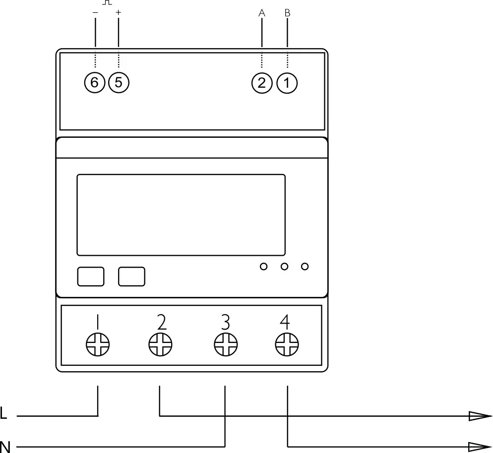 Sdm320c Single Phase Din Rail Mounted Remote Control Reading Prepaid ...