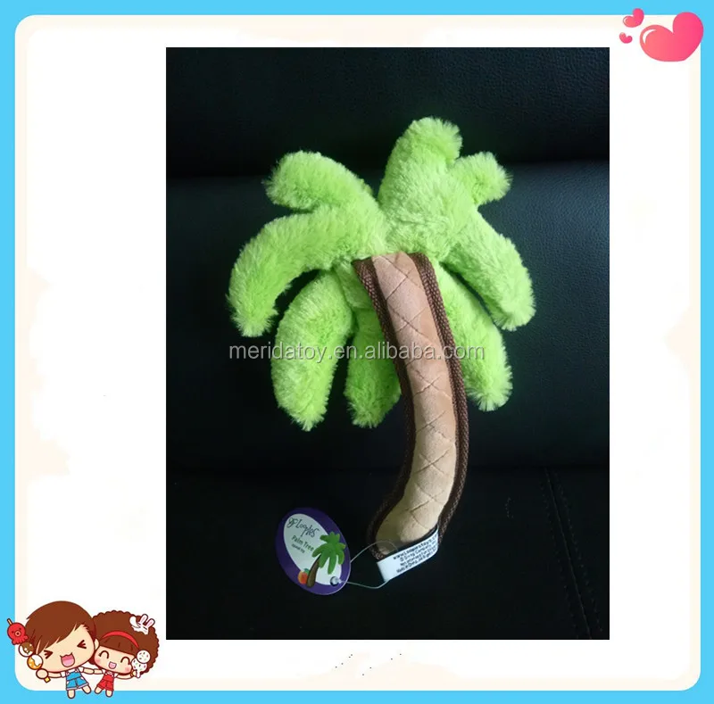 Wholesale Soft Plant Palm Tree Shape Dog Plush Pet Chew Toy With Sound ...