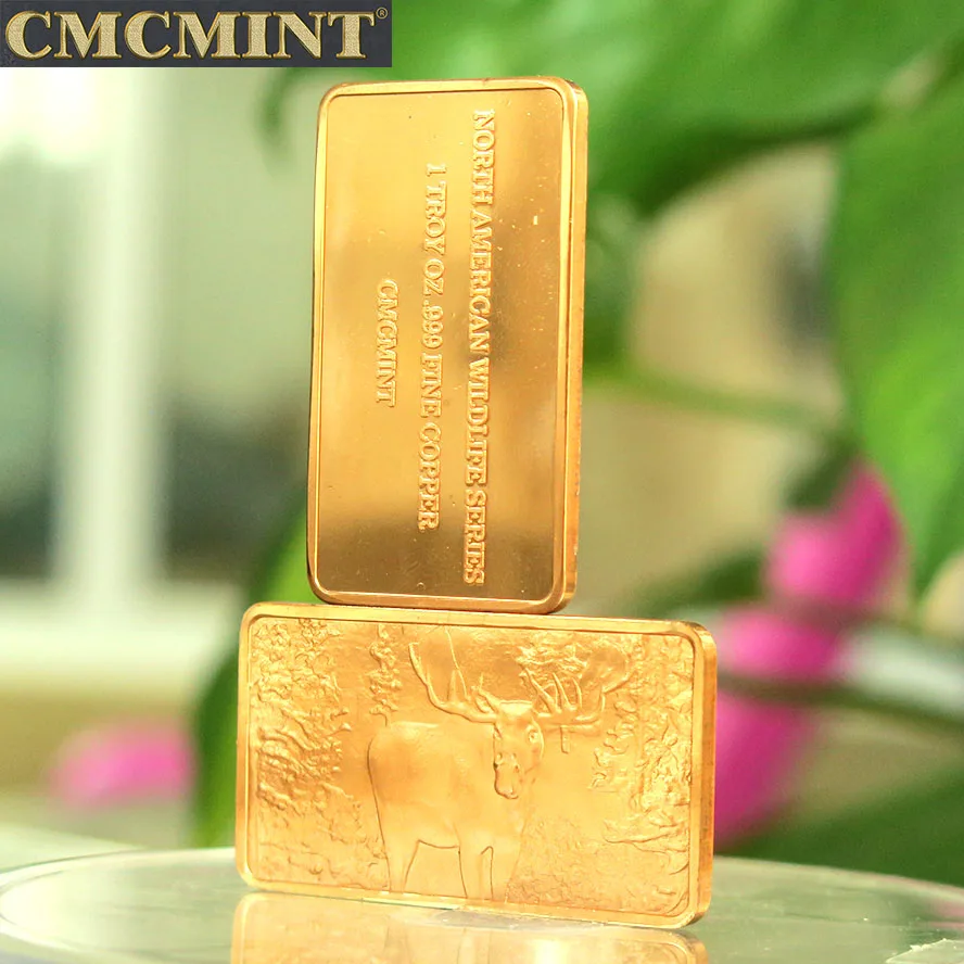 Factory Wholesale Renaissance Coin Old Coins 1 Oz 999 Fine Copper Moose ...