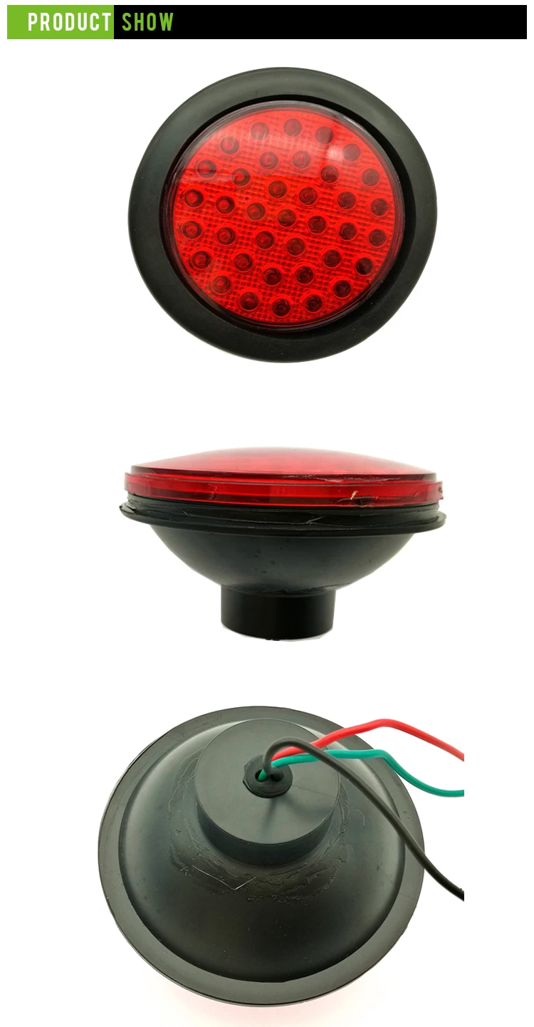 4 Inch Round Red 37 Chips 24 Volts Led Truck Lights - Buy 24 Volts Led ...