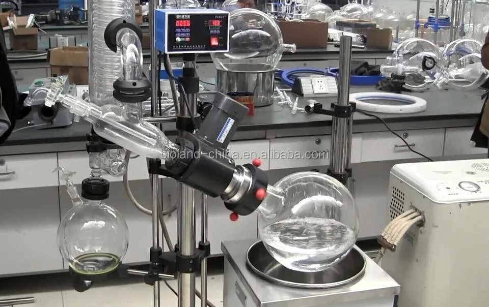 Industrial Cold Trap Condenser Rotary Evaporator With Motorized Lift ...