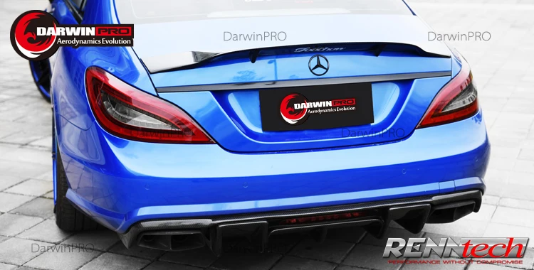 Carbon Fiber Trunk Spoiler For 11-15 Mercedes Cls 300 Cls350 Cls63 Amg ...