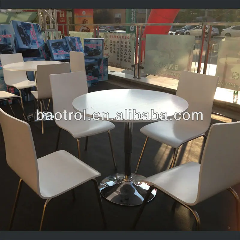 2015 New Design Mcdonald's Table - Solid Surface & Stainless Steel