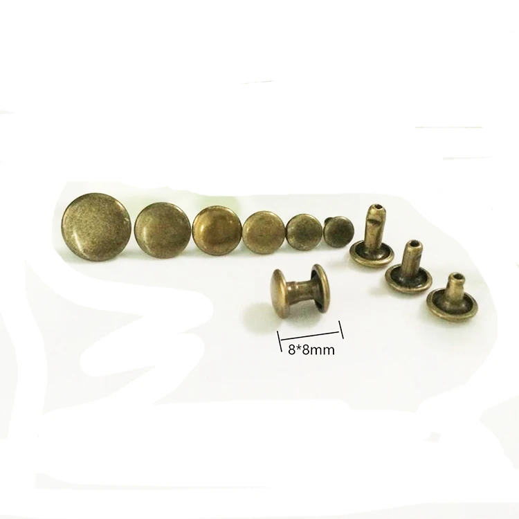 Metal Decorative Double Cap Rivet For Leather - Buy Double Cap Rivet ...