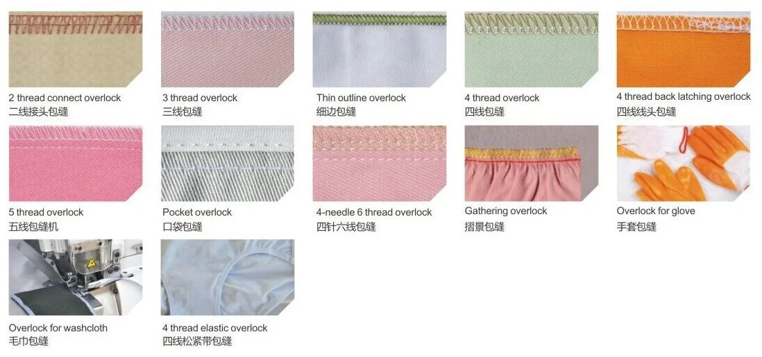 Dt700-5 Doit Three Needle 5 Thread Overlock Sewing Machine Garment ...