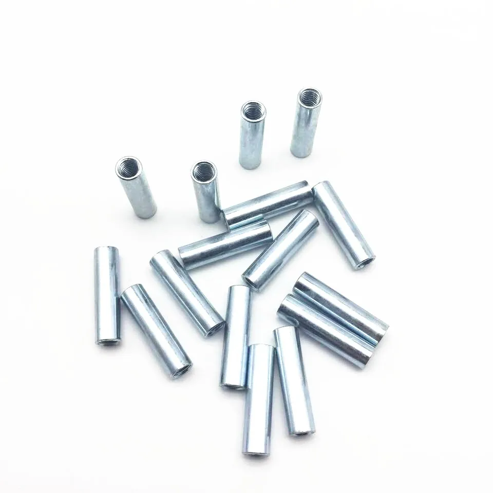 Stainless Steel Threaded Sleeve Rod Bar Stud Round Connect Nut Long Nut ...