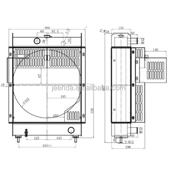 Mitsubishi S3l2 Radiator Mm436999 For Sdmo T11 Generator - Buy ...