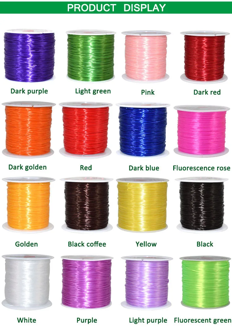 Brown Elastic Urethane Fiber Elastic Thread For Woven Bracelet - Buy ...