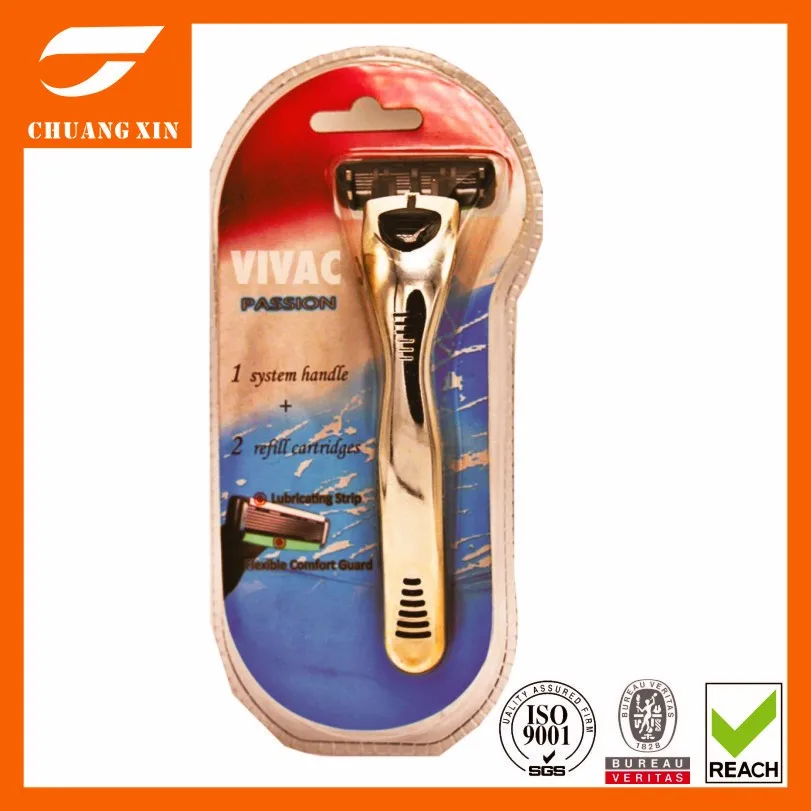 6 Blade High Quality Stainless Steel Shaving Blade Razor - Buy 6 Balde ...