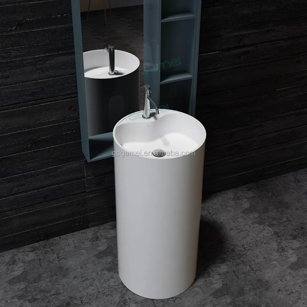 Acrylic Solid Surface Bathroom Face Basin Gm-3009 - Buy Bathroom Basin ...