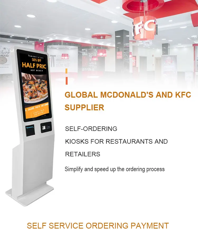 Mcdonald Restaurant Digital Menu Boards - Touch Screen Kiosks