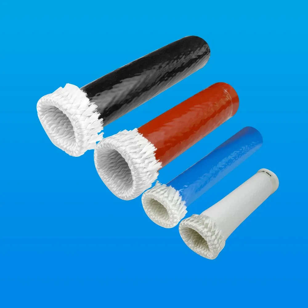 High Temperature 50mm Silicone Coated Fiberglass Fire Pyrojacket ...