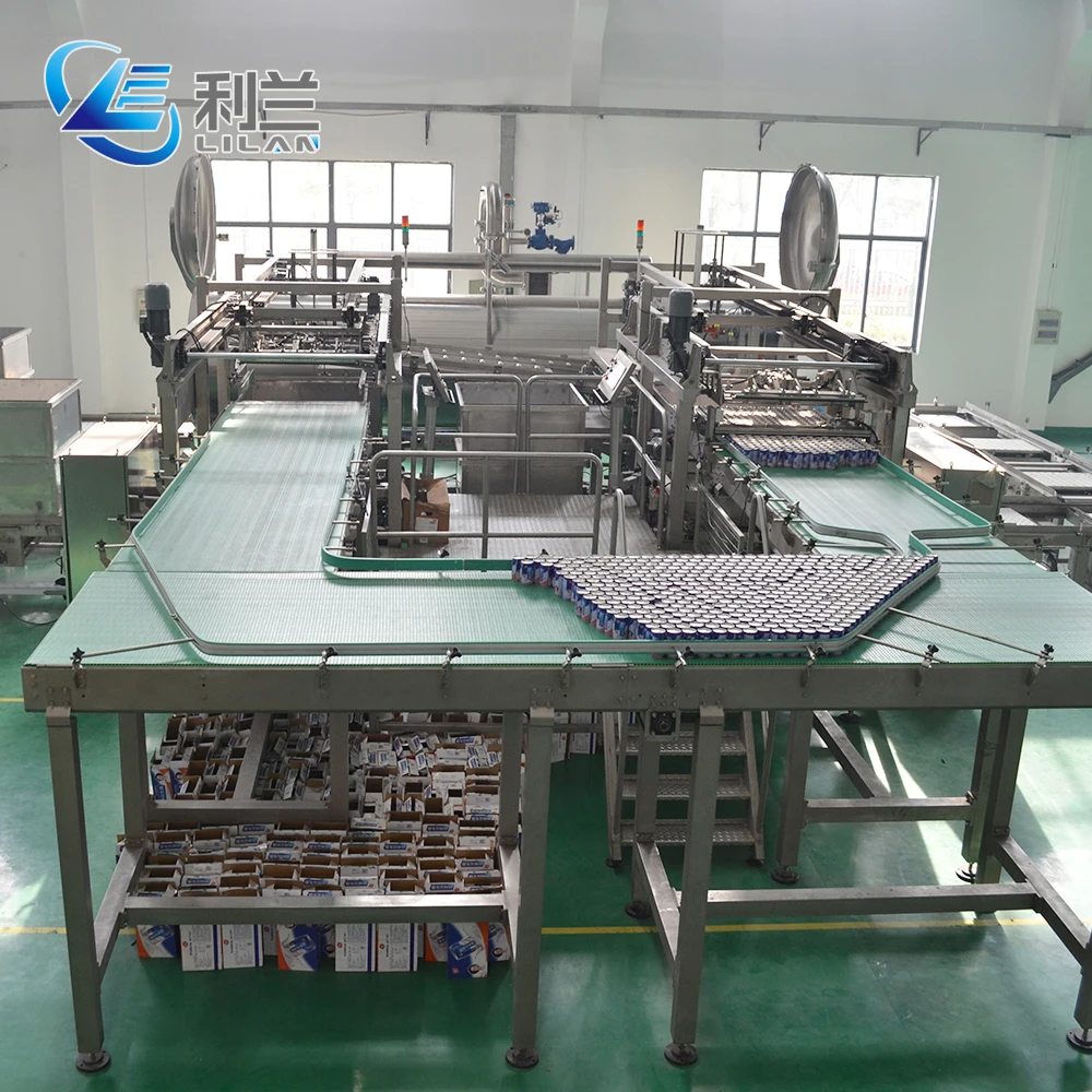 Customized Size Cans Loading And Unloading Automated Packing Line - Buy ...
