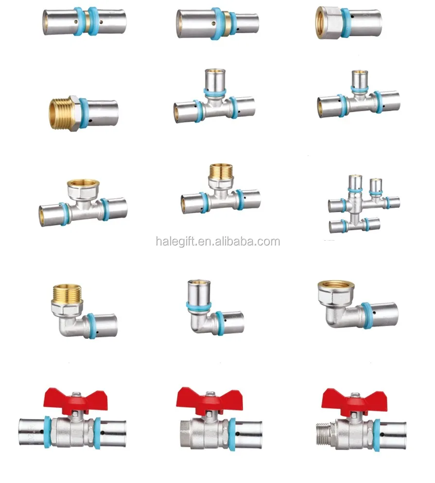 Flexible Joint Press Fitting For Pex Pipe With Stainless Steel Pipe ...