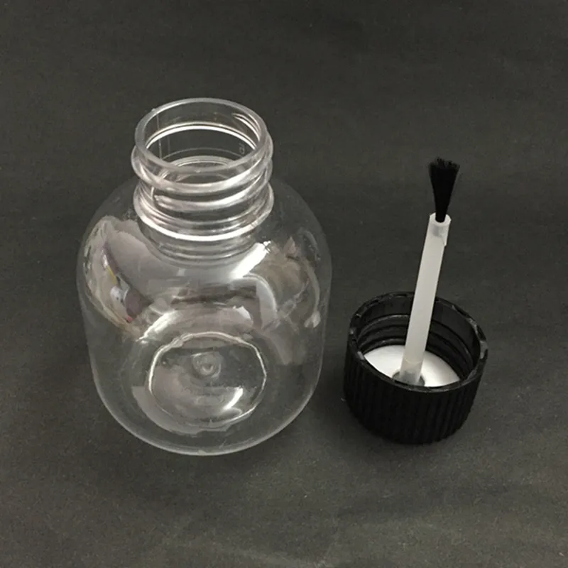100ml Plastic Round Squat Brush Bottle,Wide Mouth Touch Up Bottle,Paint ...