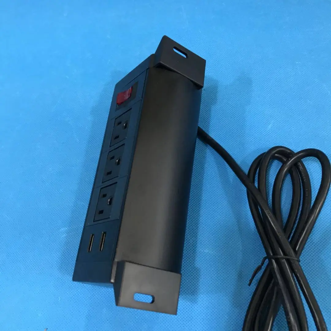 Hanging Desk Edge Socket Under Desk Power And Data Modules With Switch ...