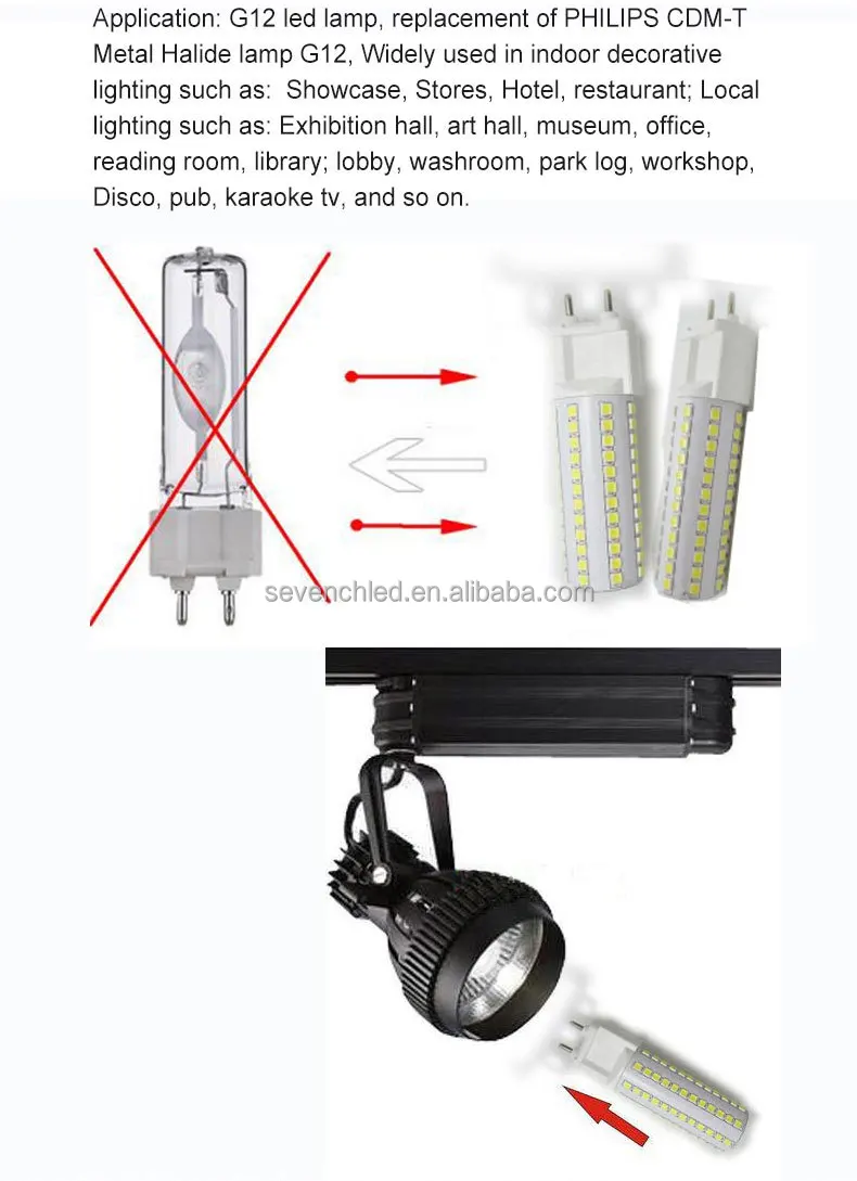 Led Cdm-t Led G12 Mini 30*100mm 10w G12 Led Bulb 360 Graden G12 Led ...