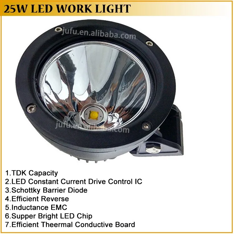 12 Volt Offroad Led Tractor 25w Led Work Light - Buy 25w Led Work Light ...