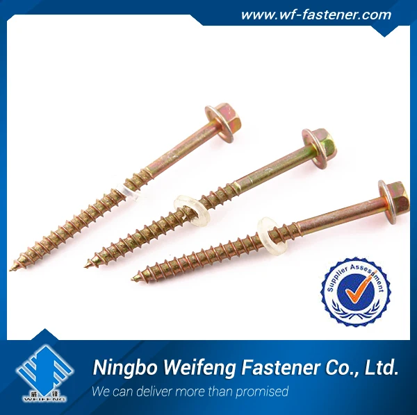 Robertson Head Stainless Steel Self Tapping Screw Yellow Zinc Plated ...