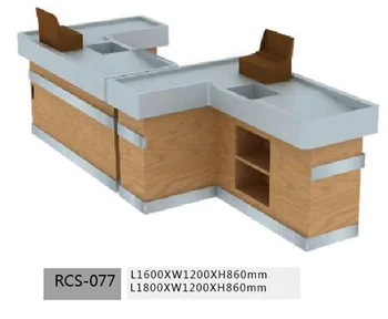 Orange Double-side Cashier Counter Check-out Counter - Buy Cashier ...