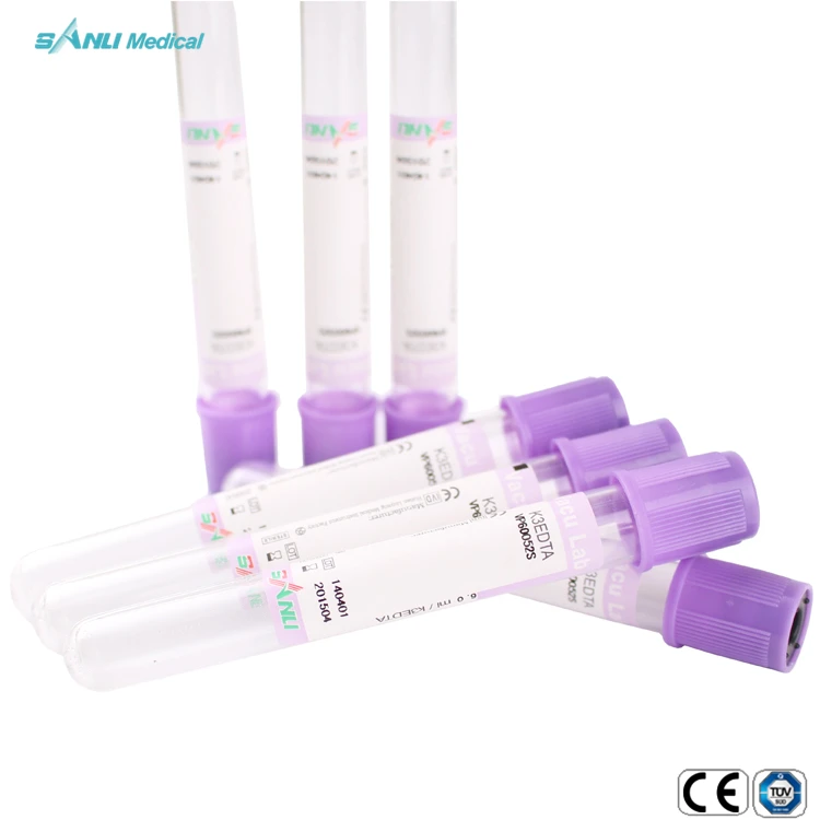 Whole Purple Color Cap Vacutainer Edta K3 Blood Collection Tube - Buy ...