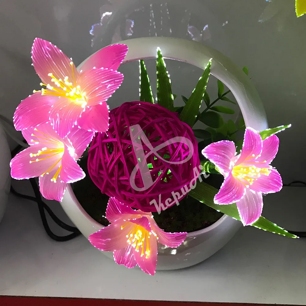 Led Fiber Optic Lighted Flower Decoration - Buy Lighted Flower ...