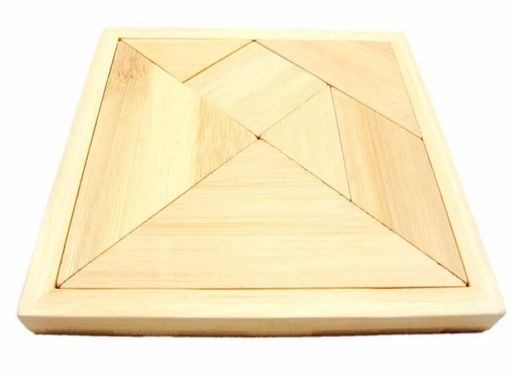 Big Size Bamboo Tangram Puzzle Tangram Solid Bamboo 15.5cm - Buy Bamboo ...