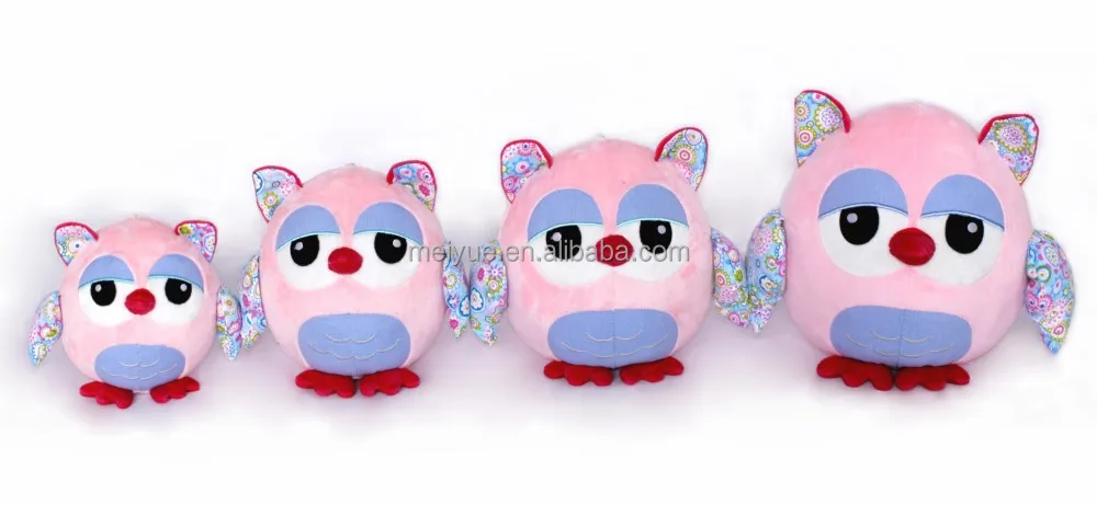 Animated Plush Night Owl Stuffed Toy Small Plush Pink Owl Toy - Buy ...