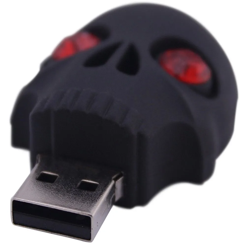 8gb Usb Drive Pvc Rubber Skull Head Memory Flash Thumb Stick Pendrive ...