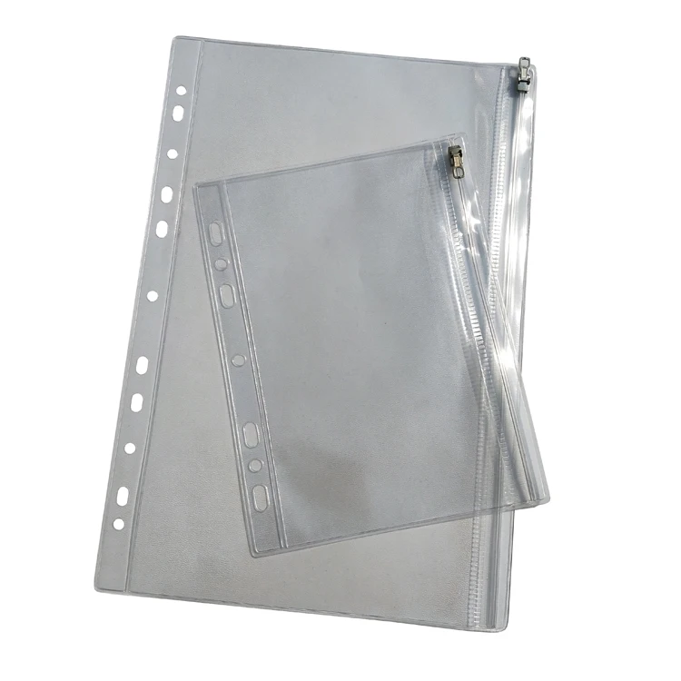 Visible Clear Pvc Zipper Binder Pocket Expanding Zipper Folders With 11 ...