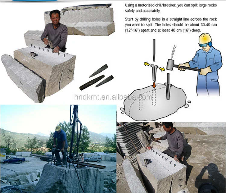 Quarry Stone Splitting Wedges And Feathers For Sale - Buy Quarry Stone ...