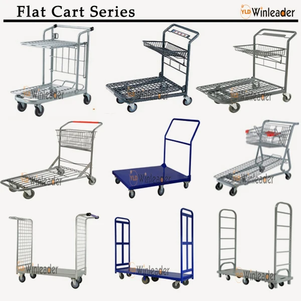 High Quality 6 Wheels Folding Warehouse Utility Cart,U Boat Cart Yld ...