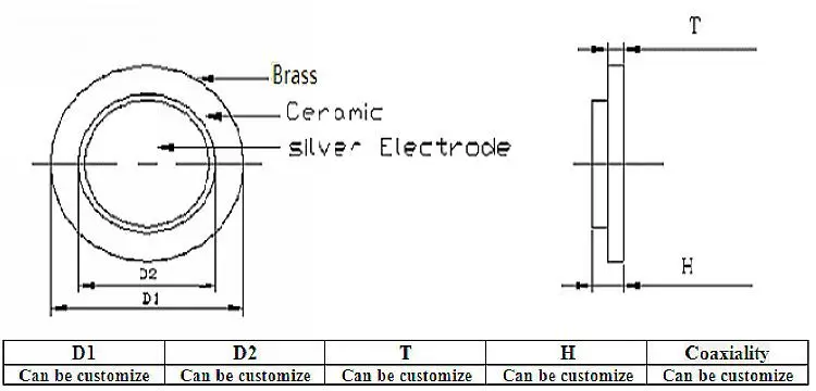 35mm 2.9khz Unimorph Piezo Disc Benders - Buy Piezo Disc 2.9kh,35mm ...