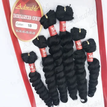 Cheap Natural Color Synthetic Weave Hair Packs,Synthetic Hair Bundles ...