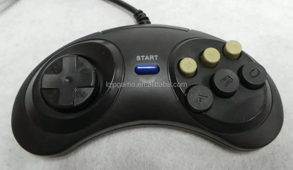 Lqjp Controller For Sega Mega Drive 6 Button Wired Controller Pad ...