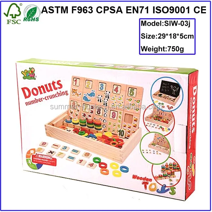 Top Sale Wooden Montessori Toys Wooden Multifunctional Digital ...