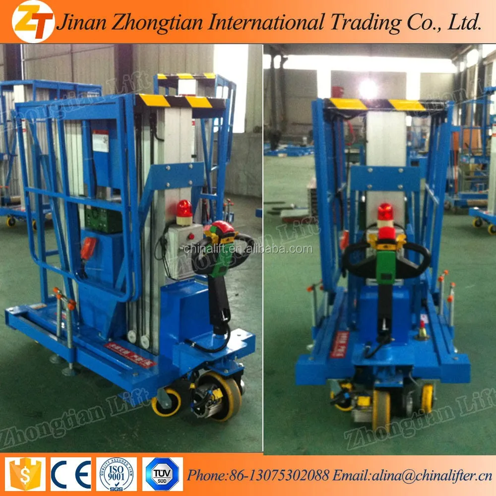 6m 100kg Hydraulic Small Home Elevator/ Aluminum Platform Ladder - Buy ...