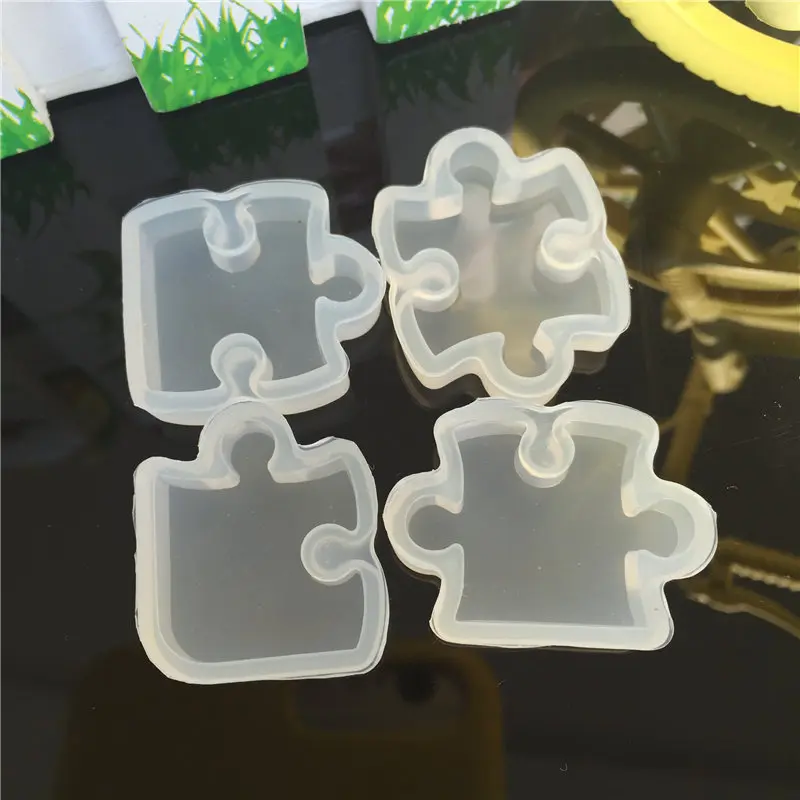 1pc Puzzle Pieces Silicone Epoxy Resin Mold - Buy Puzzle Resin Mold ...