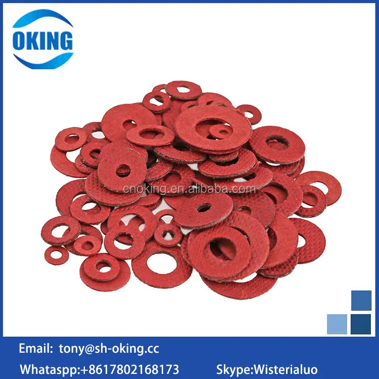Red Color Fiber Washer 304/316 Stainless Steel/ Carbon Steel/plastic ...